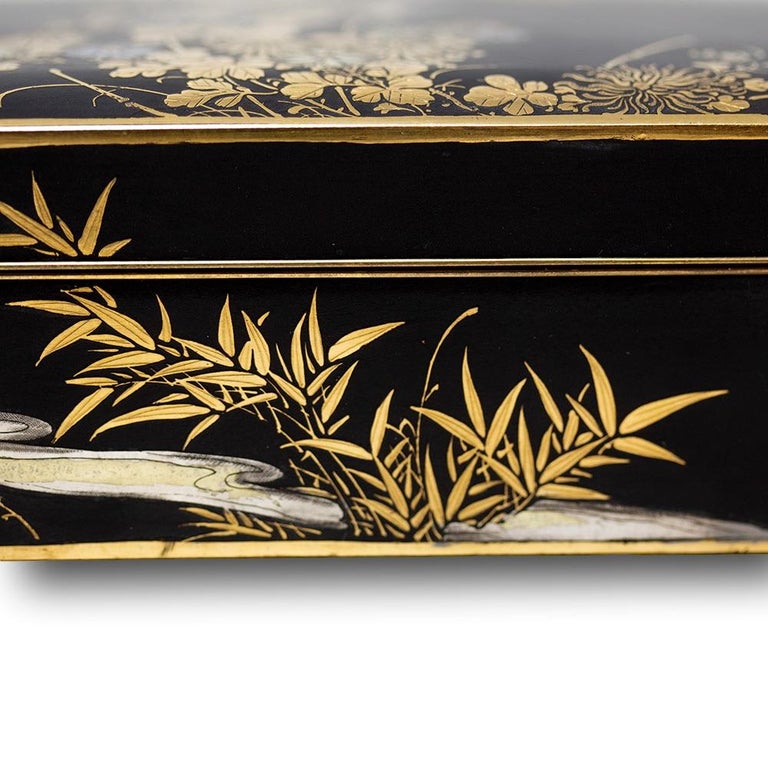 Japanese Komai Style Damascene Box Fujii Yoshitoyo For Sale at 1stDibs