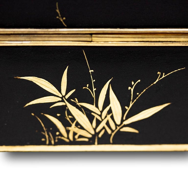 Japanese Komai Style Damascene Box Fujii Yoshitoyo For Sale at 1stDibs