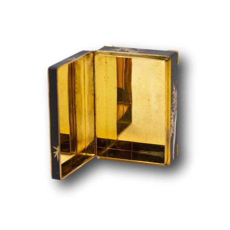 Japanese Komai Style Damascene Box Fujii Yoshitoyo For Sale at 1stDibs