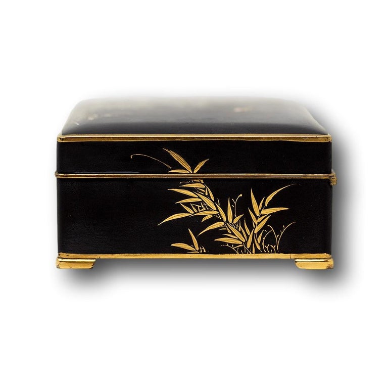 Japanese Komai Style Damascene Box Fujii Yoshitoyo For Sale at 1stDibs