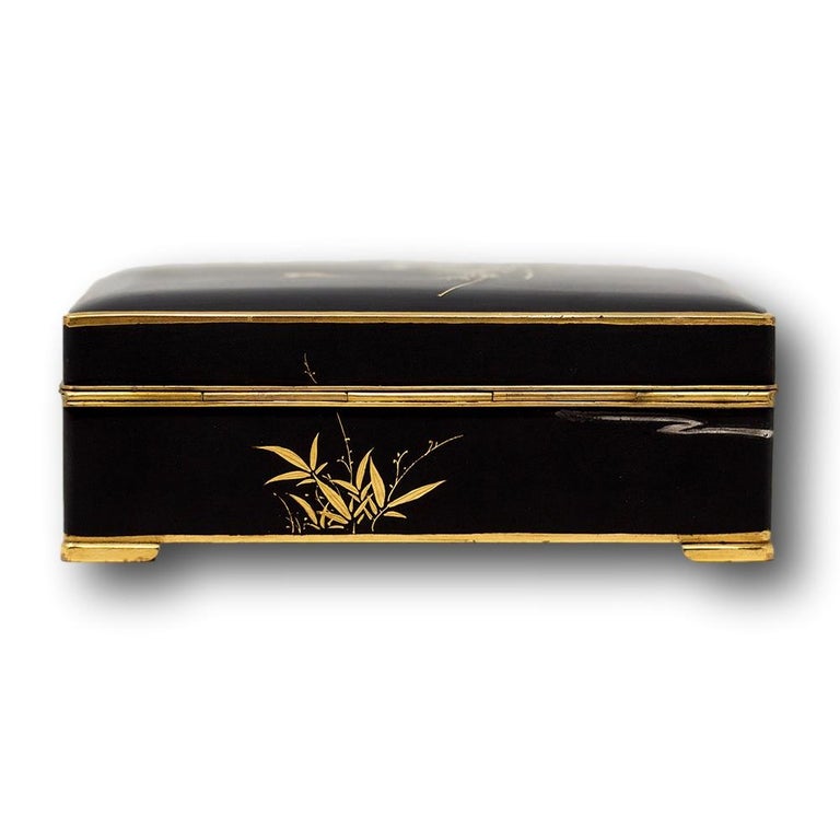 Japanese Komai Style Damascene Box Fujii Yoshitoyo For Sale at 1stDibs