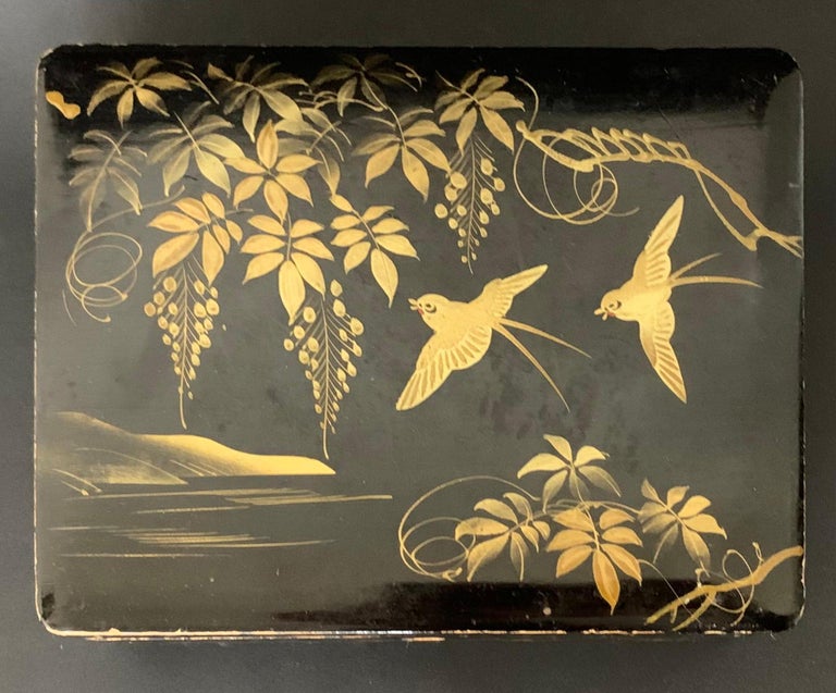 Japanese Lacquer Box at 1stDibs