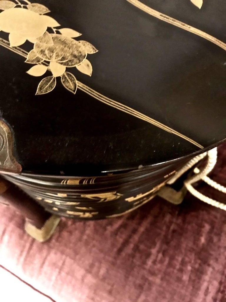 Japanese Lacquer Hatbox, Meiji Period at 1stDibs