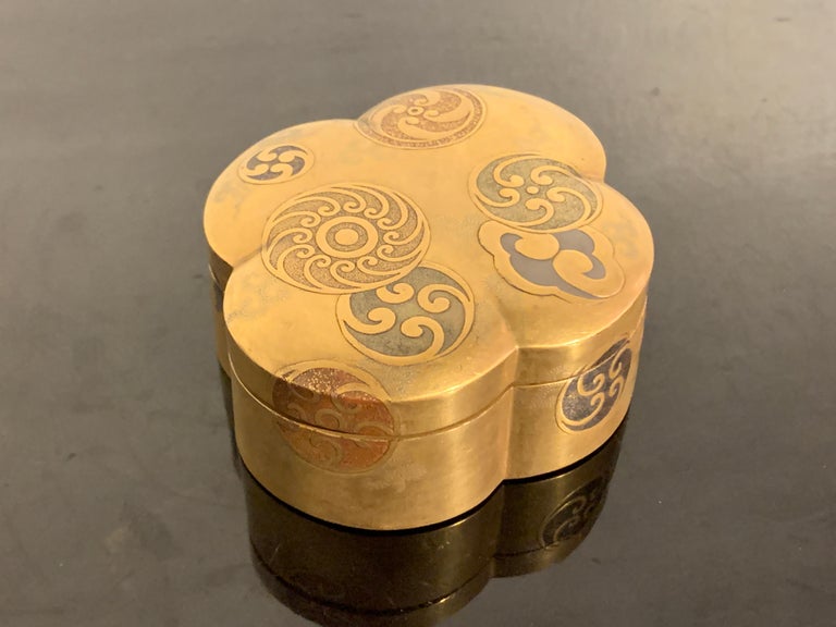 Japanese Lacquer Incense Box, Kogo, Taisho Period, Early 20th Century ...