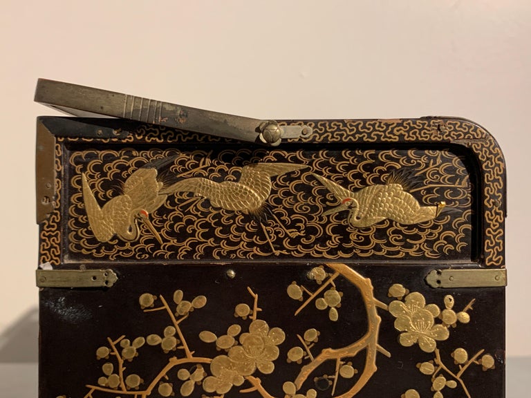 Japanese Lacquer Smoking Box, Tabako Bon, Edo Period, 19th Century For ...