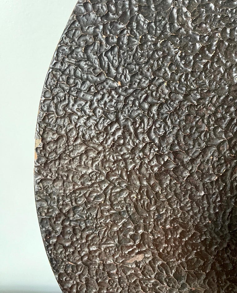 Japanese Lacquered Samurai Jingasa Hat Edo Period For Sale at 1stDibs