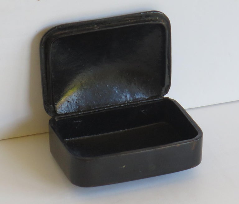 Japanese Laquered Box with Hinged Lid hand painted, 19th Century Meiji ...