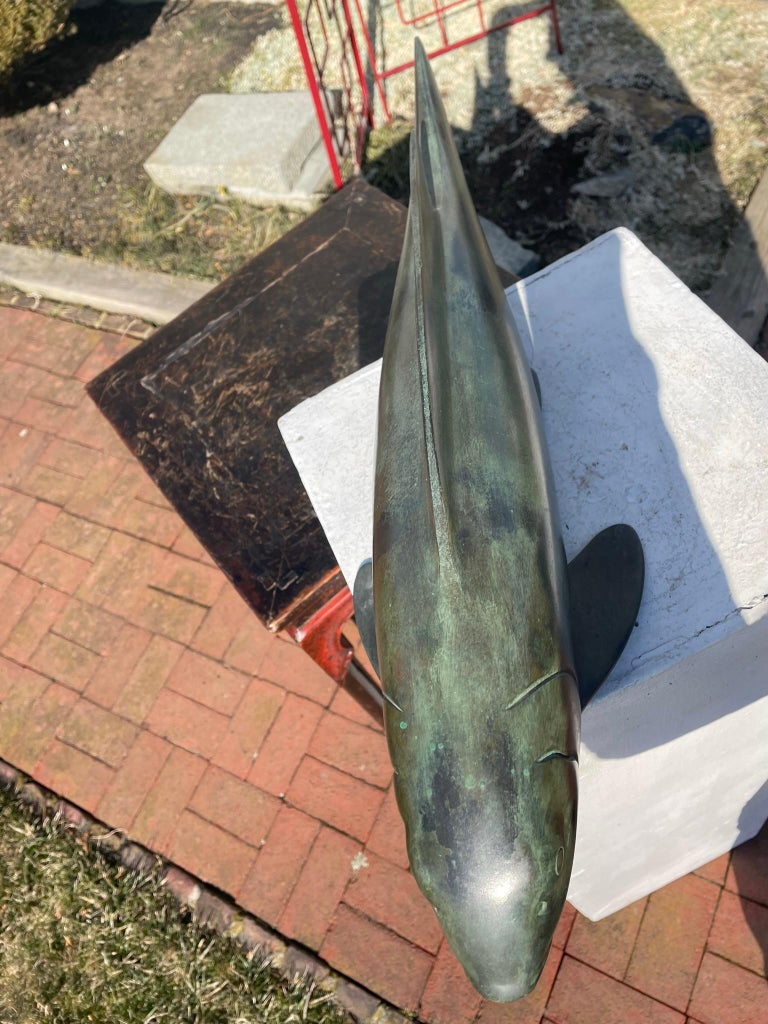 Japanese Massive Bronze Calming Trophy Koi Fish, Signed Ota Ryohei at ...