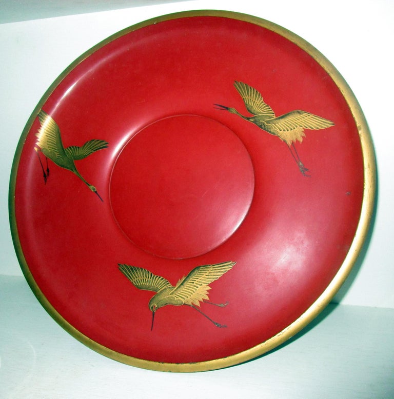 Japanese Meiji Period Lacquerware Fourteen Piece Set For Sale at 1stDibs