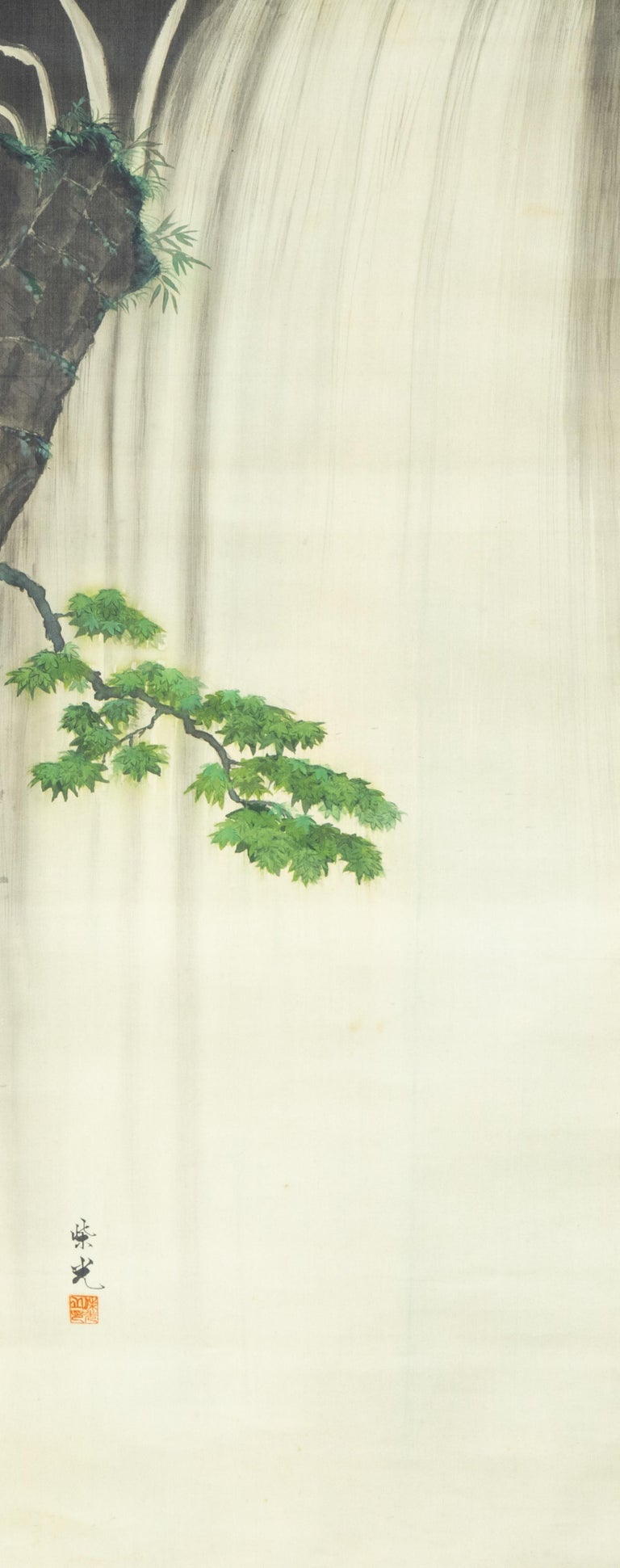 Japanese Meiji Period Painting Scroll Landscape Nihonga Japan Artist ...