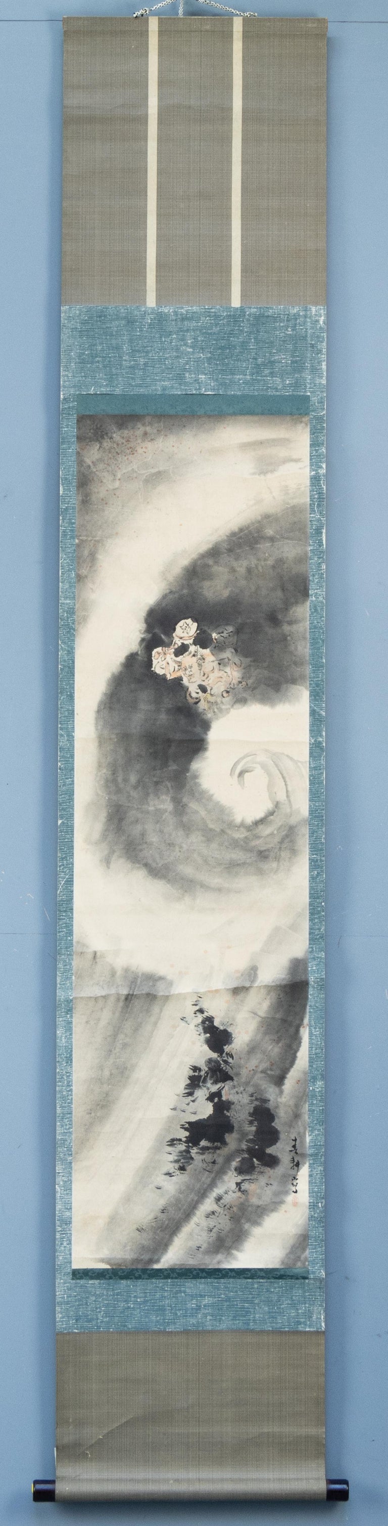 Japanese Meiji Period Painting Scroll Water Spirit Japan Artist Signed ...