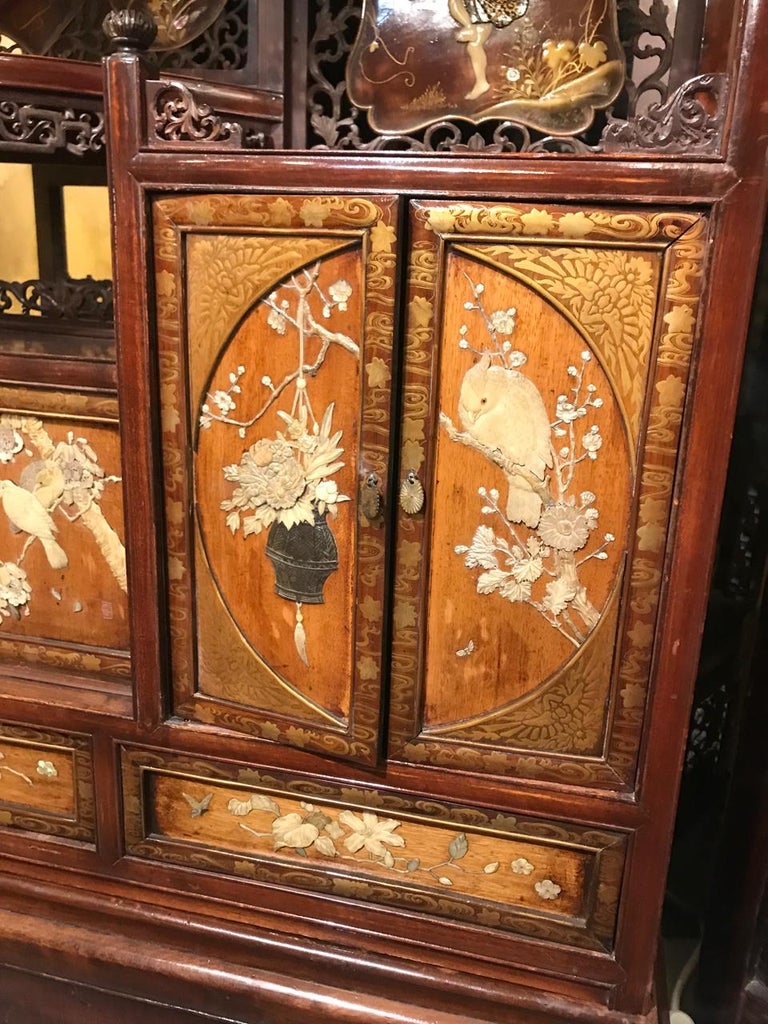 Japanese Meiji Shibayama Cabinet at 1stDibs
