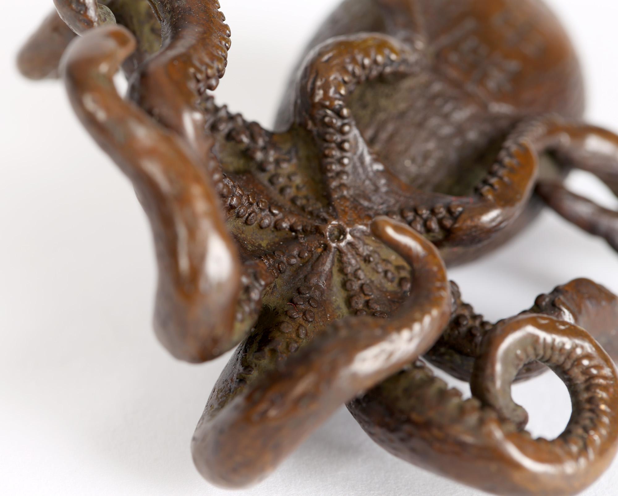 Japanese Meiji Signed Bronze Octopus at 1stDibs | musky octopus ...