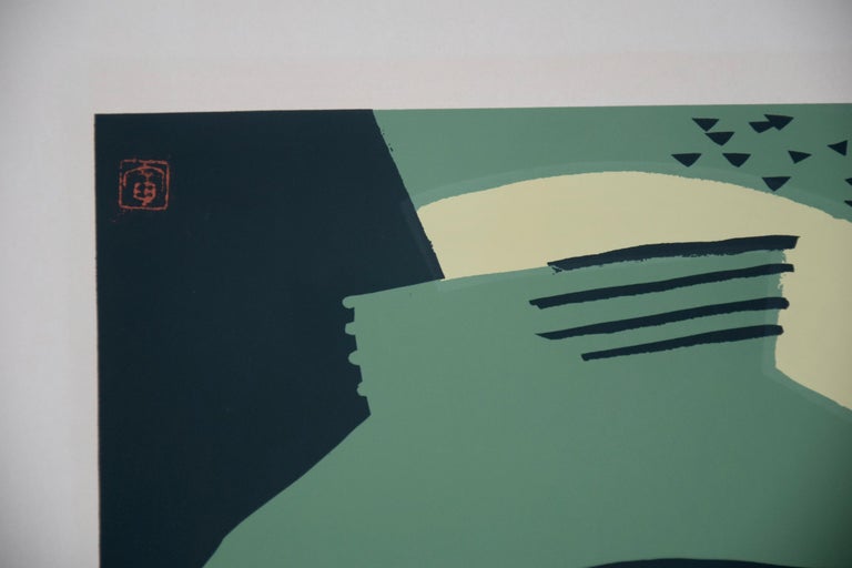 Japanese Mid-Century Modern Woodblock Print by Tomizaburo Hasegawa For ...