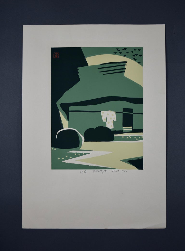 Japanese Mid-Century Modern Woodblock Print by Tomizaburo Hasegawa For ...