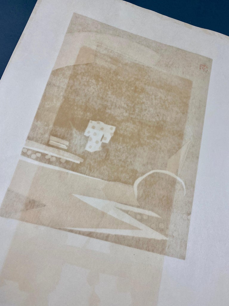 Japanese Mid-Century Modern Woodblock Print by Tomizaburo Hasegawa For ...