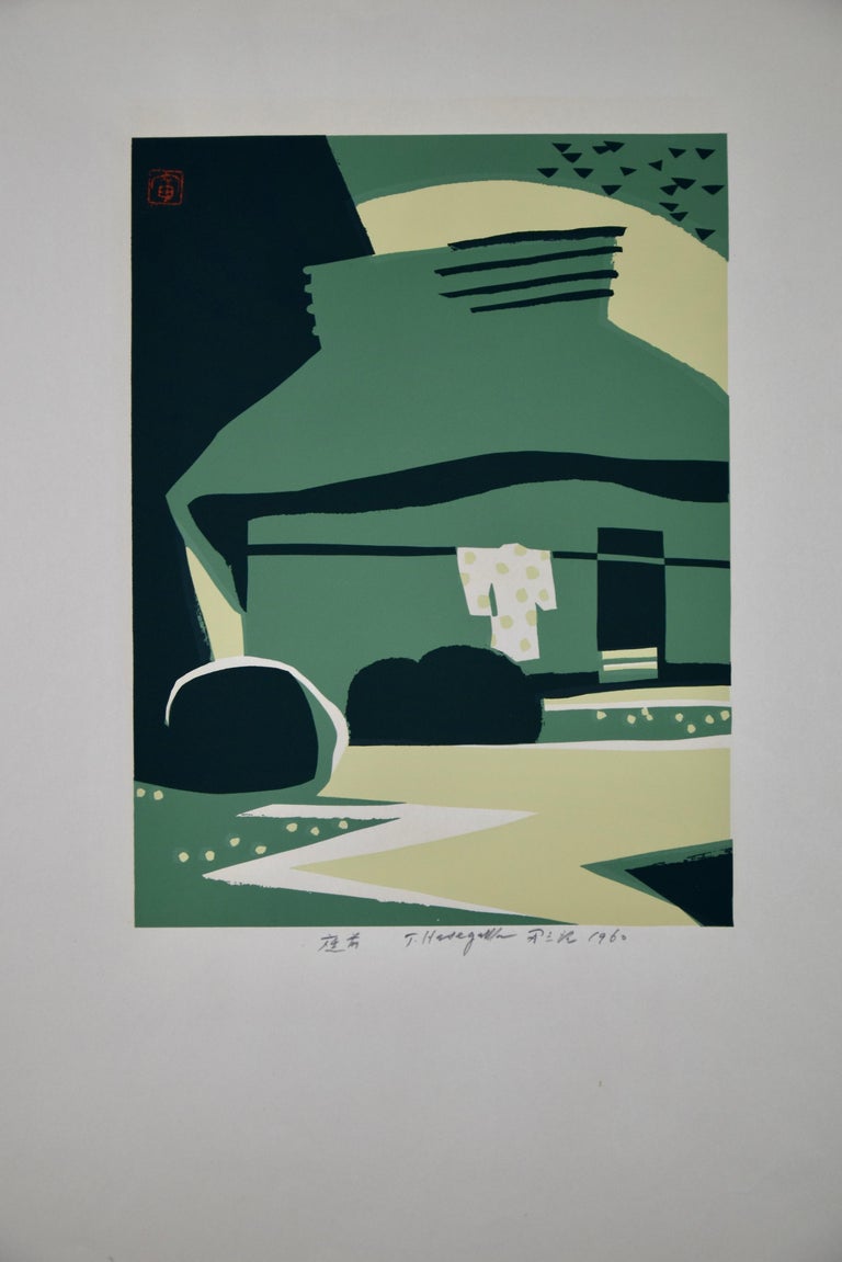 Japanese Mid-Century Modern Woodblock Print by Tomizaburo Hasegawa For ...