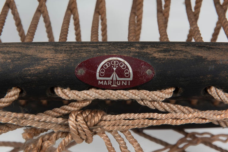 Japanese Midcentury Rare Pair of Maruni Lounge Chairs For Sale at 1stDibs