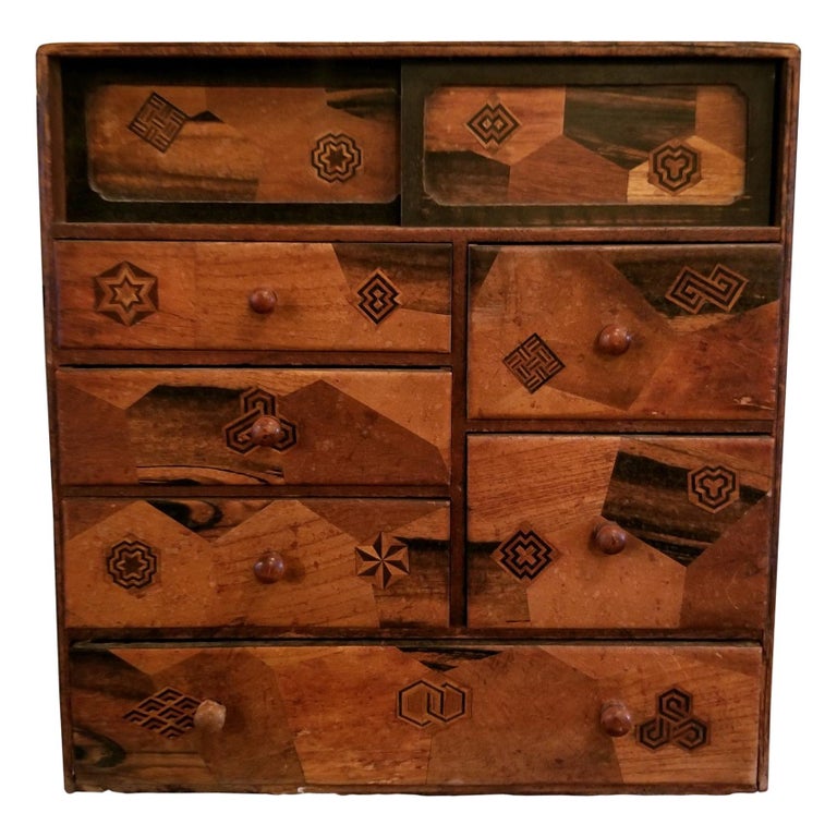 Japanese Miniature Inlay Box For Sale at 1stDibs