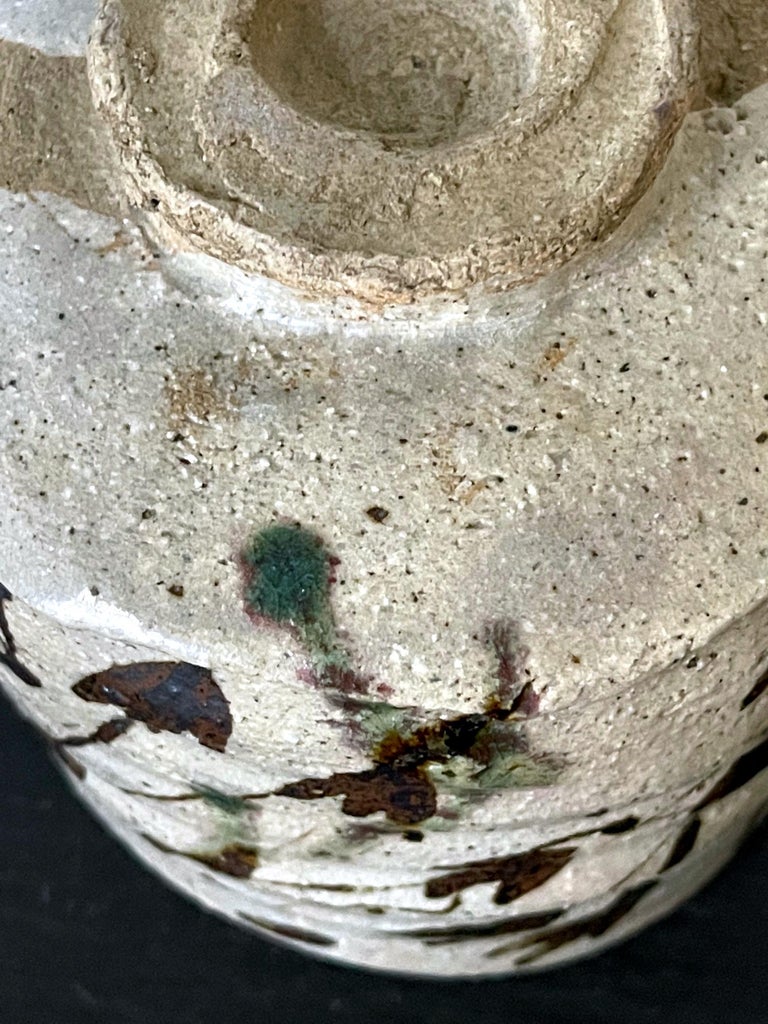 Japanese Mino Ware Oribe Type Chawan Tea Bowl For Sale at 1stDibs