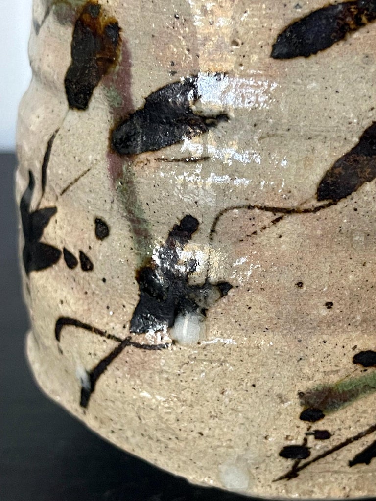 Japanese Mino Ware Oribe Type Chawan Tea Bowl For Sale at 1stDibs