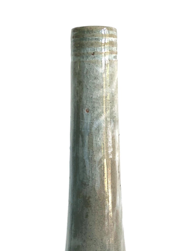 Japanese Mishima Ceramic Vase Meiji Period For Sale at 1stDibs