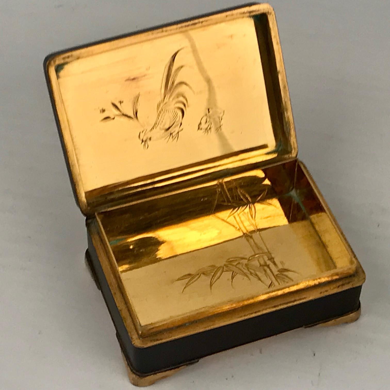 Japanese Mixed Metal Box, Meiji Period at 1stDibs