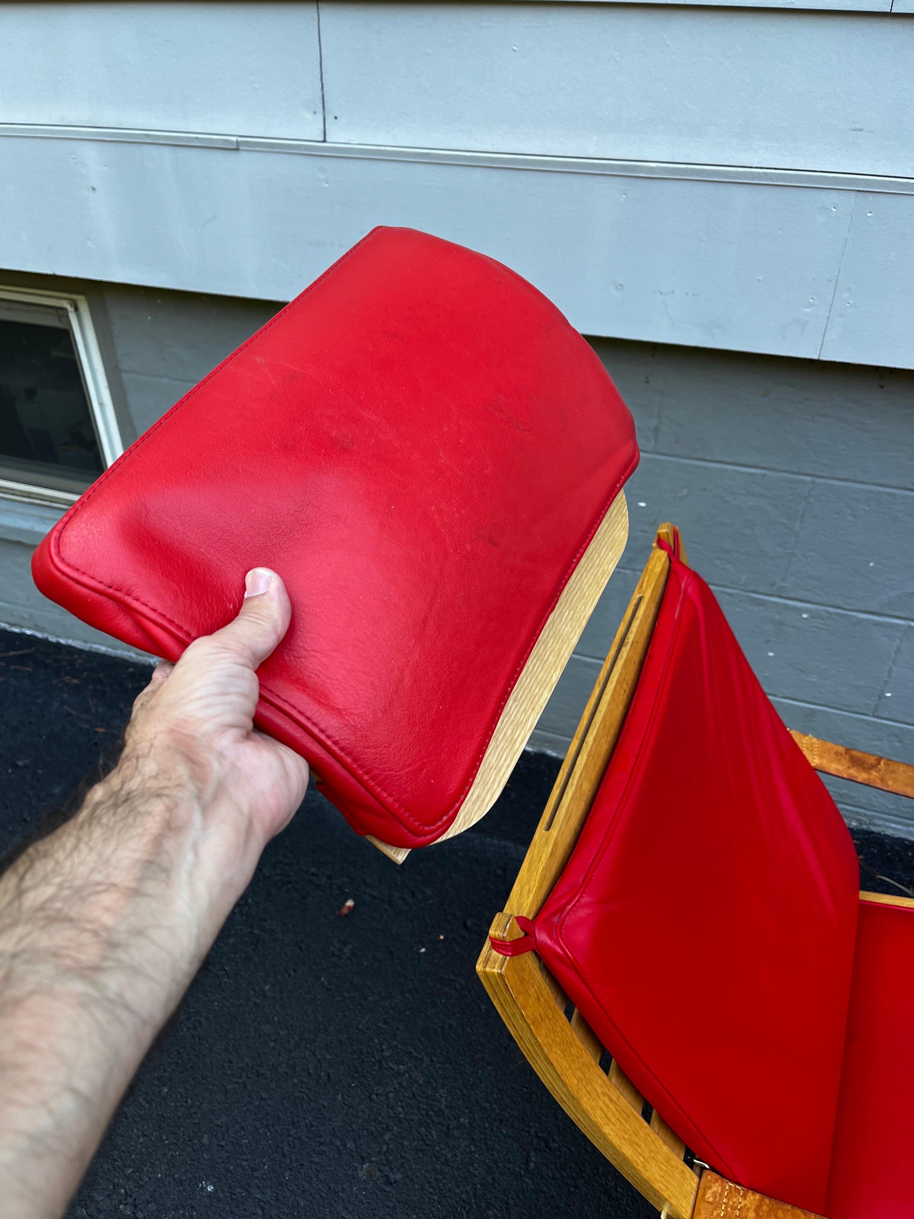 Japanese Modern Bentwood Lounge/ Rocking Chair and Ottoman at 1stDibs