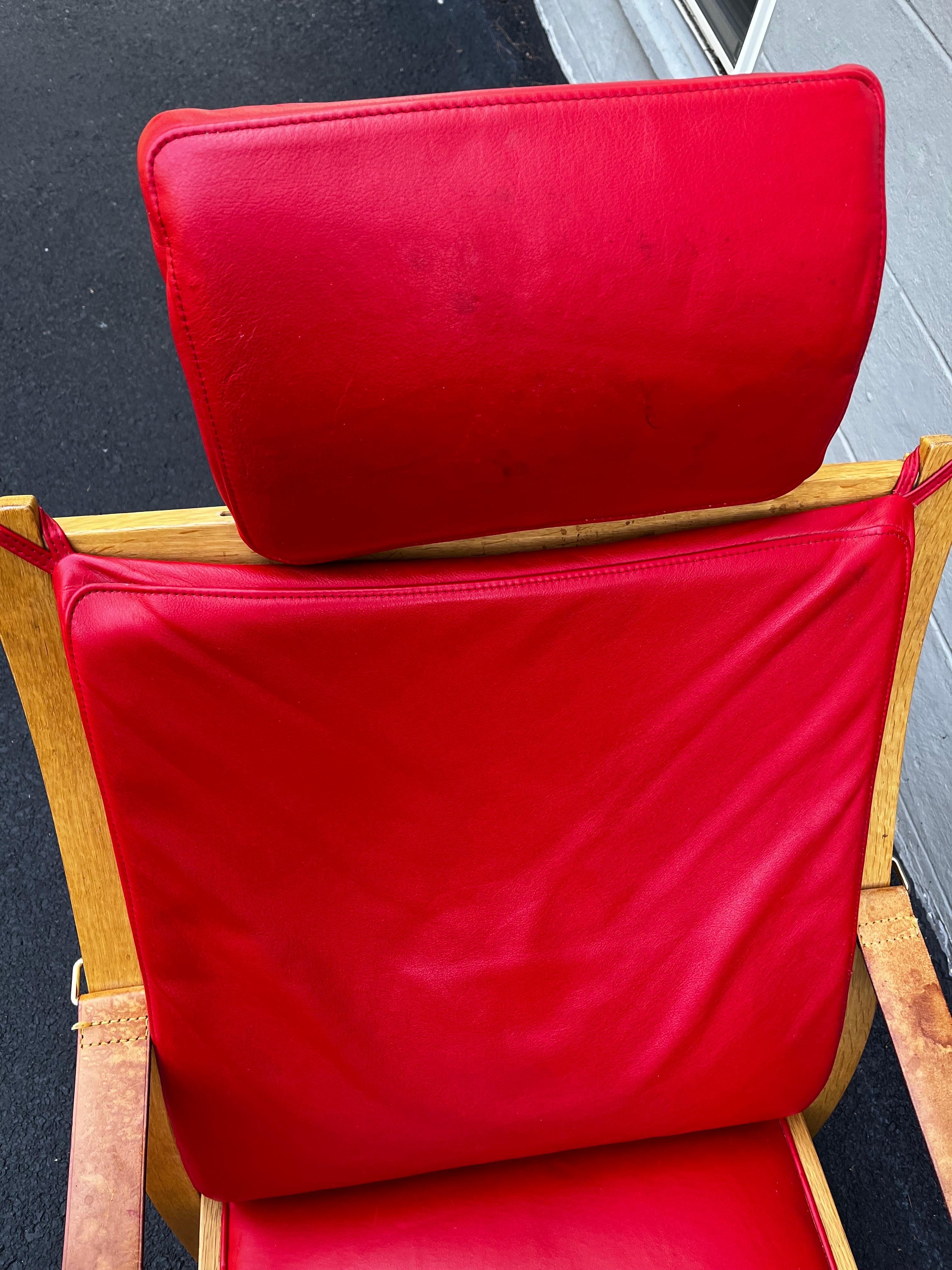 Japanese Modern Bentwood Lounge/ Rocking Chair and Ottoman at 1stDibs