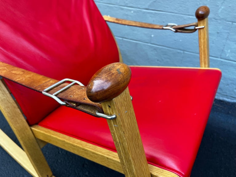 Japanese Modern Bentwood Lounge/ Rocking Chair and Ottoman For Sale at ...