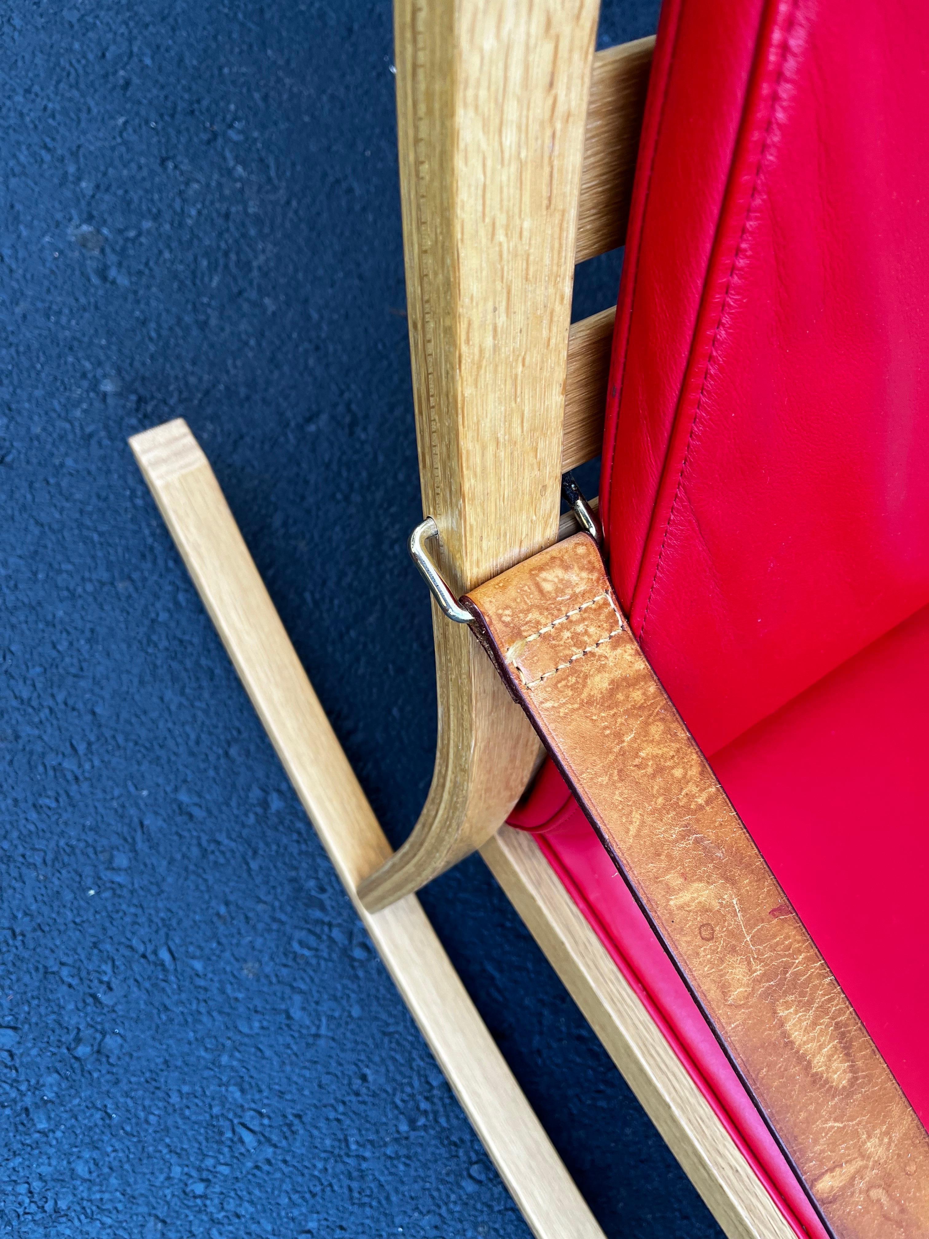Japanese Modern Bentwood Lounge/ Rocking Chair and Ottoman at 1stDibs