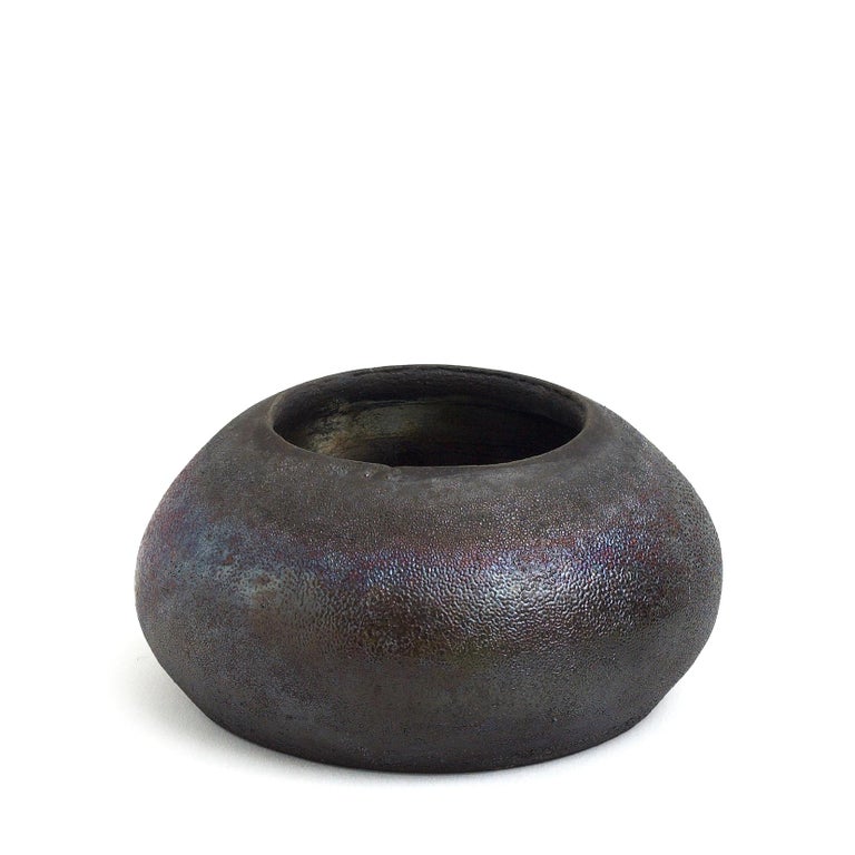 Japanese Modern LAAB Body Bowls Raku Ceramic Green Red Black Metal For ...