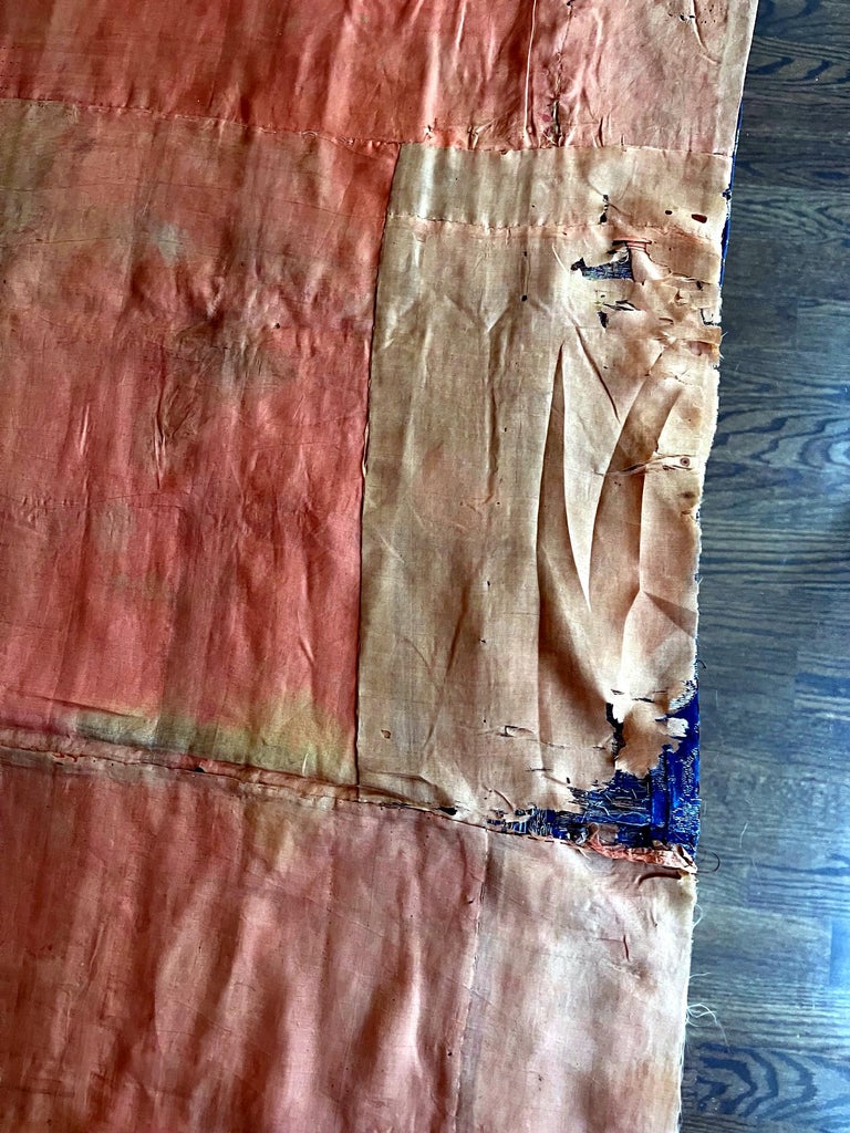 Japanese Monastery Robe Patchwork Kesa with Scription Edo Period For ...