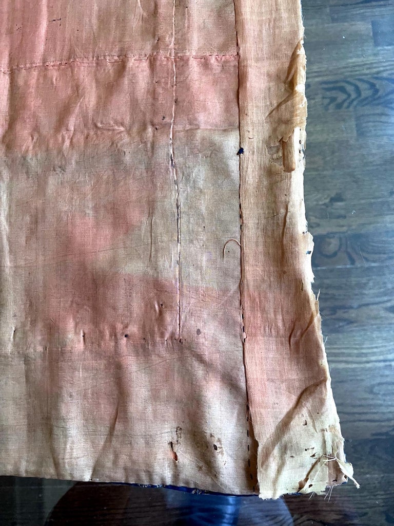 Japanese Monastery Robe Patchwork Kesa with Scription Edo Period For ...