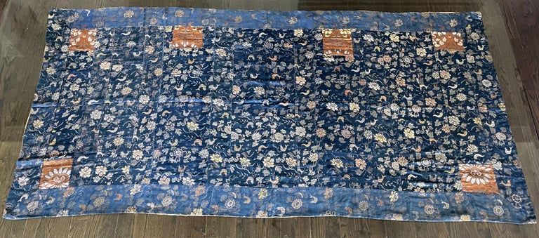 Japanese Monastery Robe Patchwork Kesa with Scription Edo Period For ...