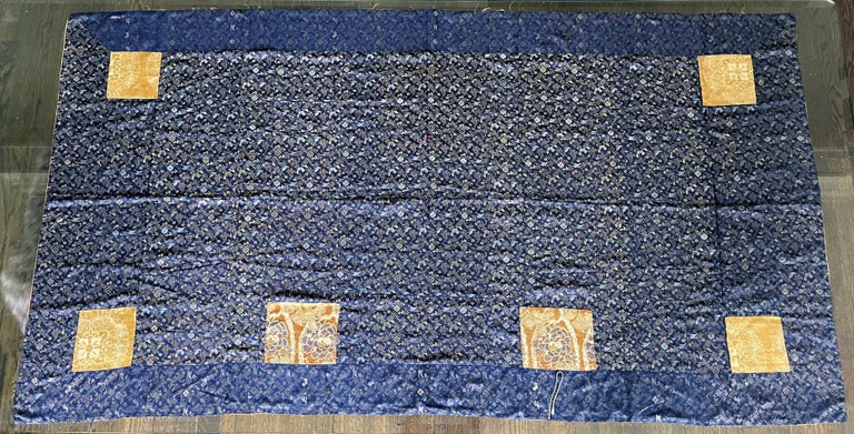 Japanese Monastery Robe Patchwork Kesa with Scription Edo Period For ...
