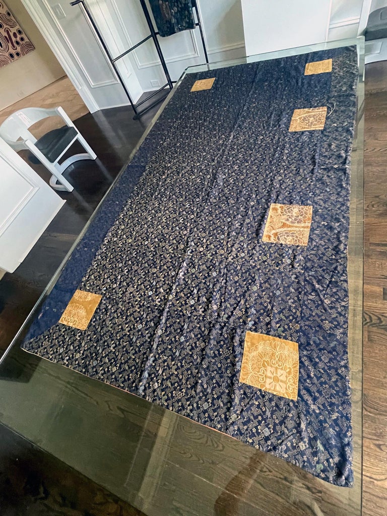 Japanese Monastery Robe Patchwork Kesa with Scription Edo Period For ...