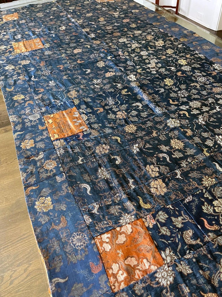 Japanese Monastery Robe Patchwork Kesa with Scription Edo Period For ...