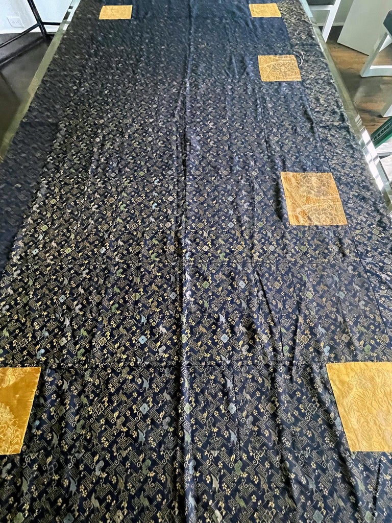 Japanese Monastery Robe Patchwork Kesa with Scription Edo Period For ...