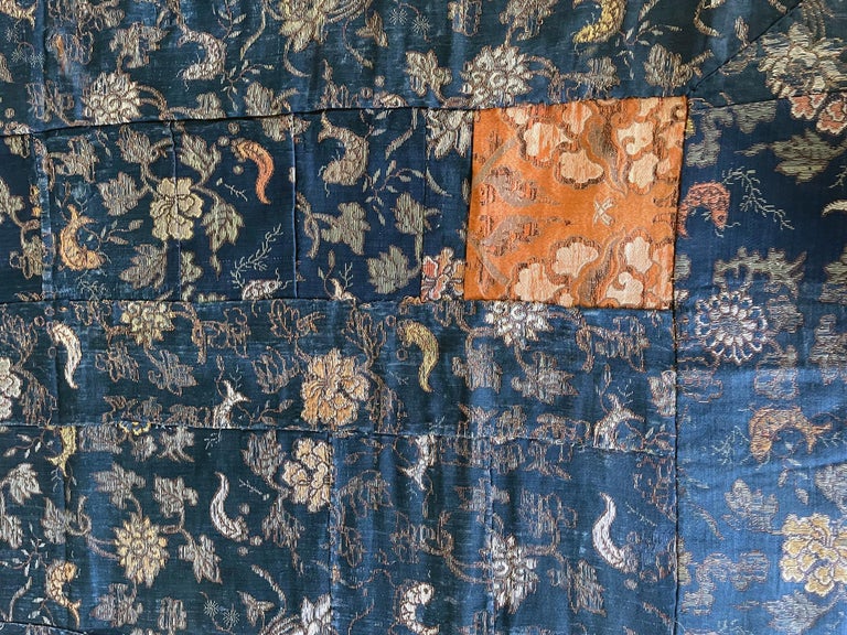 Japanese Monastery Robe Patchwork Kesa with Scription Edo Period For ...