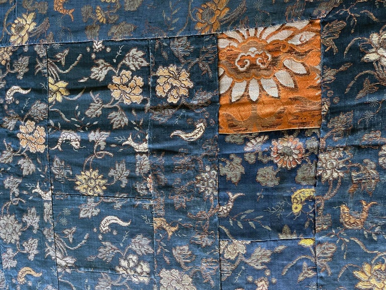 Japanese Monastery Robe Patchwork Kesa with Scription Edo Period For ...