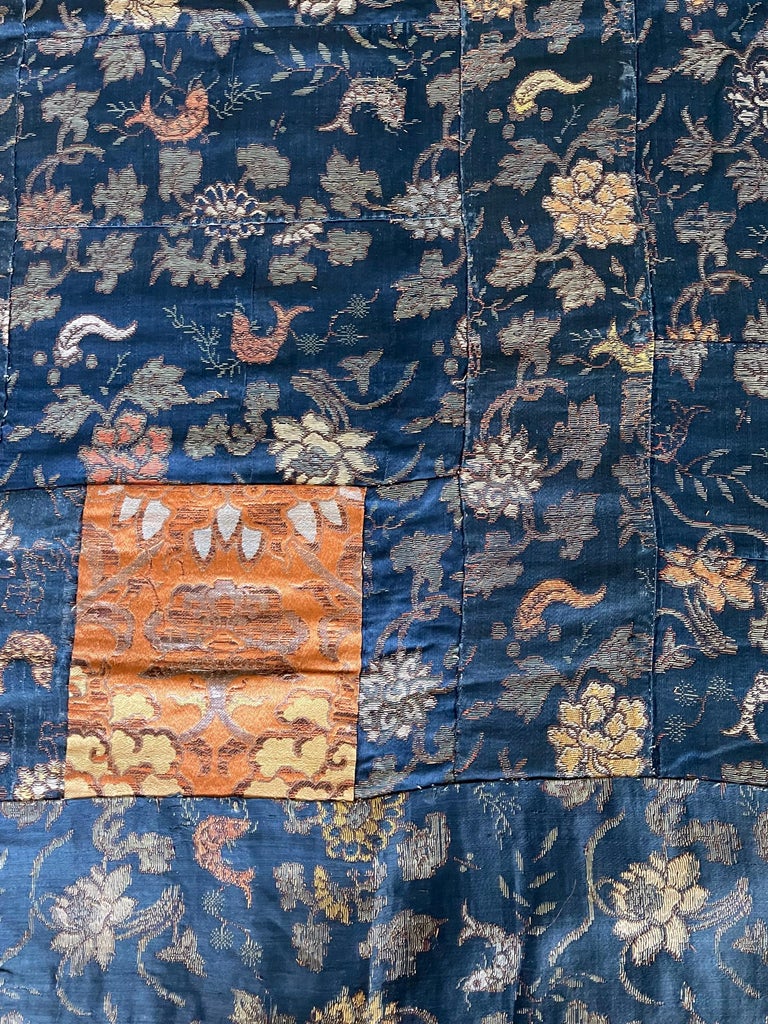 Japanese Monastery Robe Patchwork Kesa with Scription Edo Period For ...