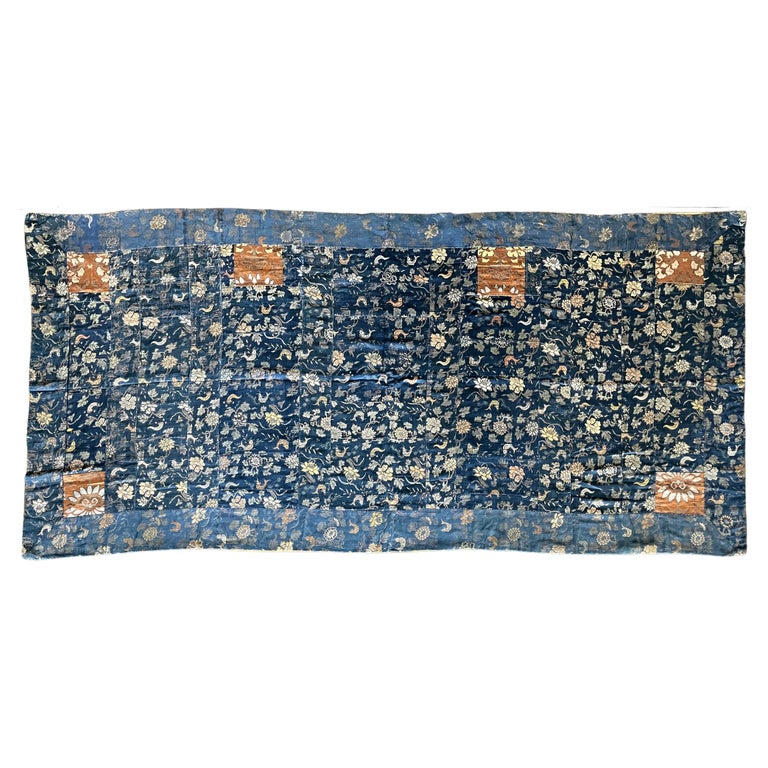 Japanese Monastery Robe Patchwork Kesa with Scription Edo Period For ...