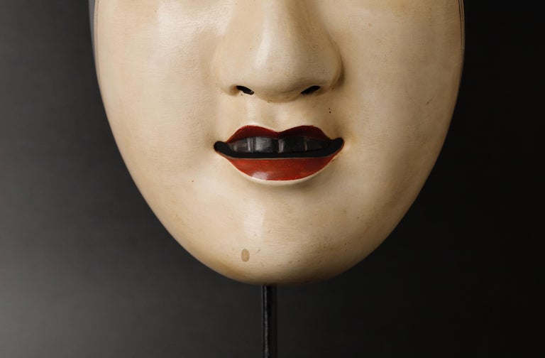 Japanese Noh Mask Depicting Zou-Onna Representing a Female Deity Edo ...