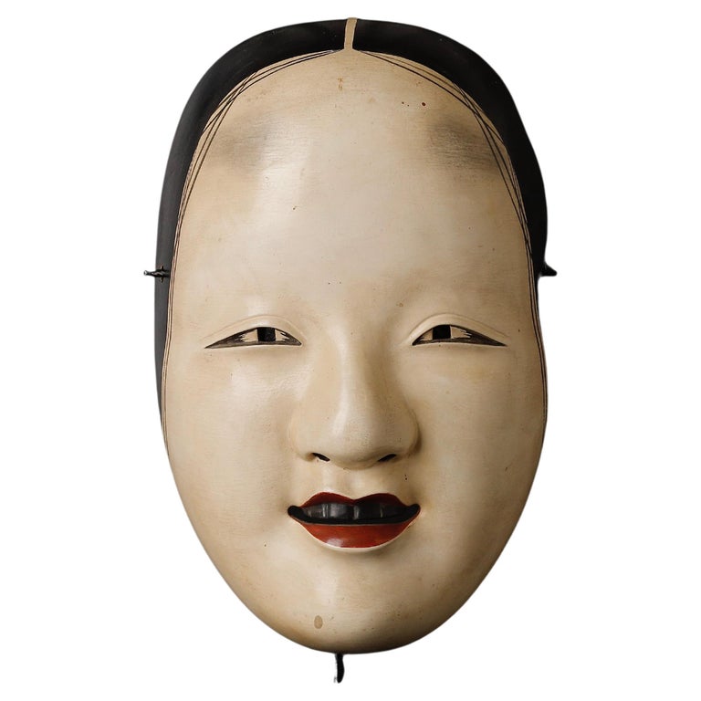 Japanese Noh Mask Depicting Zou-Onna Representing a Female Deity Edo ...