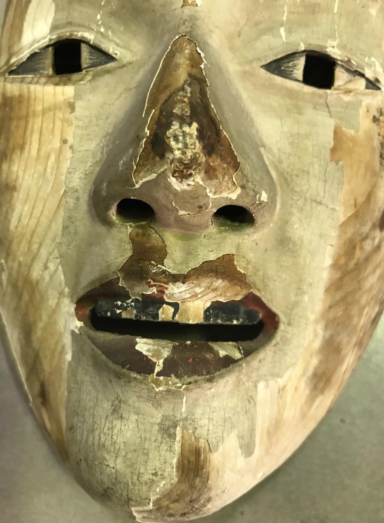 Japanese Okame Ko-Omote Noh Theater Mask Edo Period at 1stDibs