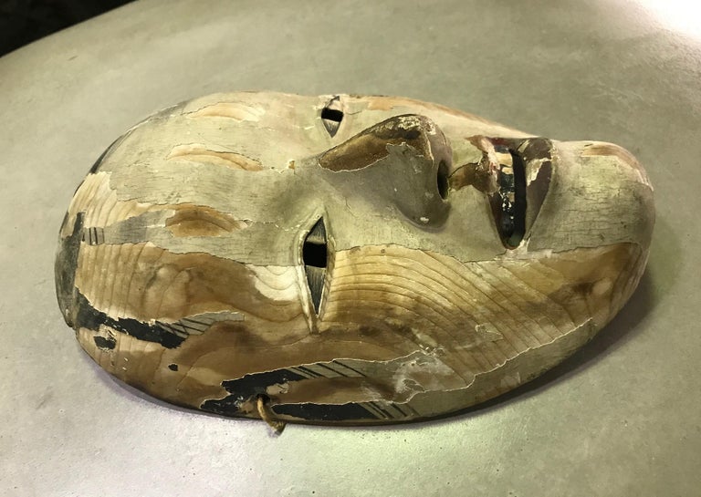 Japanese Okame Ko-Omote Noh Theater Mask Edo Period at 1stDibs