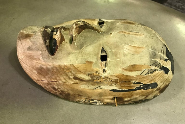Japanese Okame Ko-Omote Noh Theater Mask Edo Period at 1stDibs