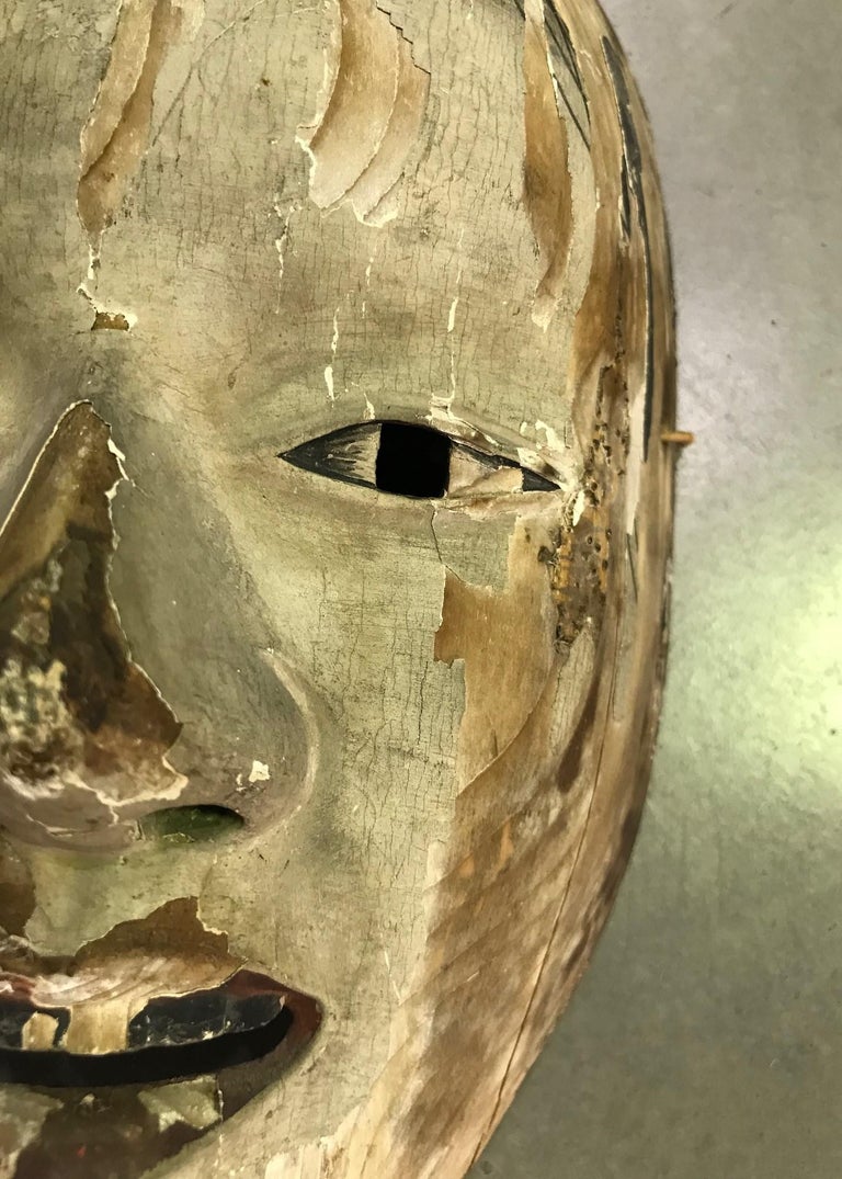 Japanese Okame Ko-Omote Noh Theater Mask Edo Period at 1stDibs
