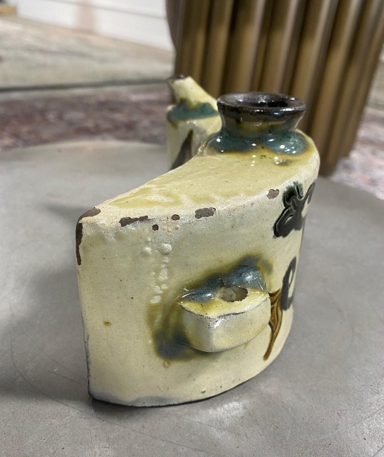 Japanese Okinawa Ceramic Showa Period Awamori Sake Pottery Dachibin Hip ...
